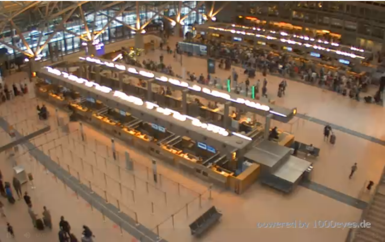 Spannende Webcam Airport Hamburg Bild